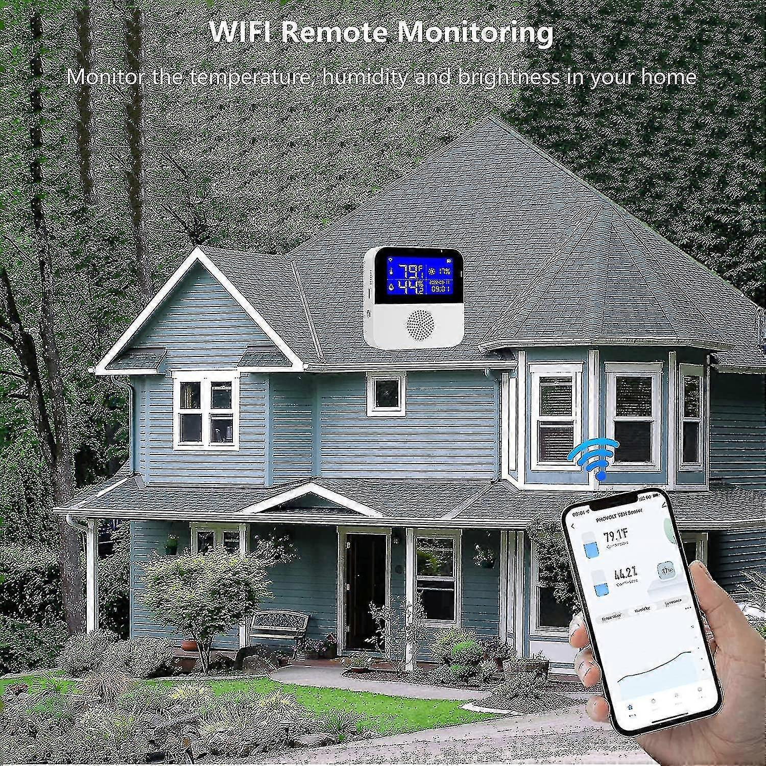 Wifi Hygrometer Thermometer Sensor With External Probe,wireless Digital ...