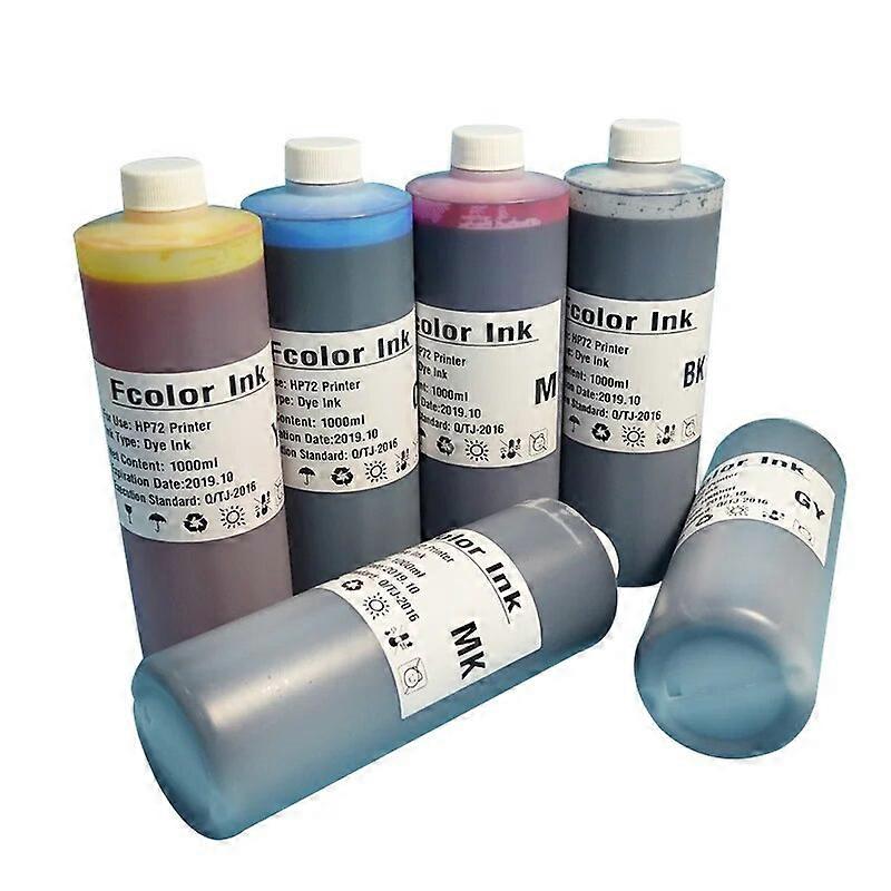 1Liter Waterbased Dye Ink for HP72 for HP Designjet T610 T620 T770 T790 ...