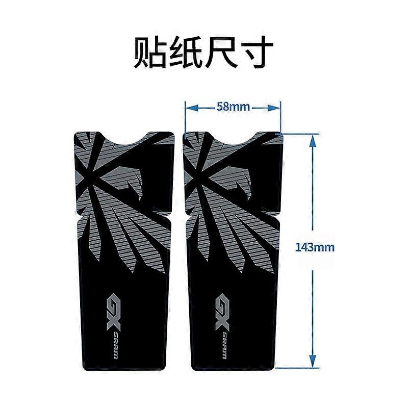 2pc/set Mountain Bike GX CARBON Crank Sticker AM DH Crank Decal Bike ...