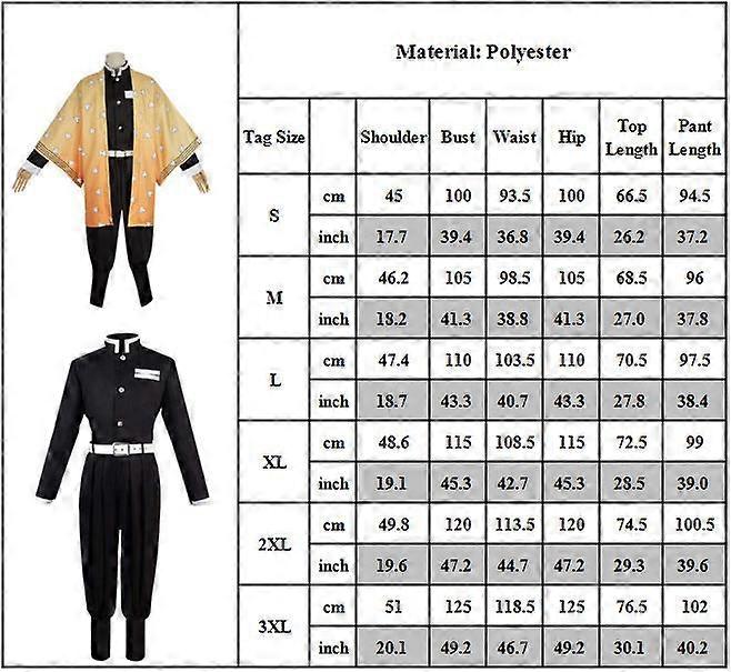 Demon Slayer Japanese Anime Agatsuma Zenitsu Cosplay Party Kimono Cape ...