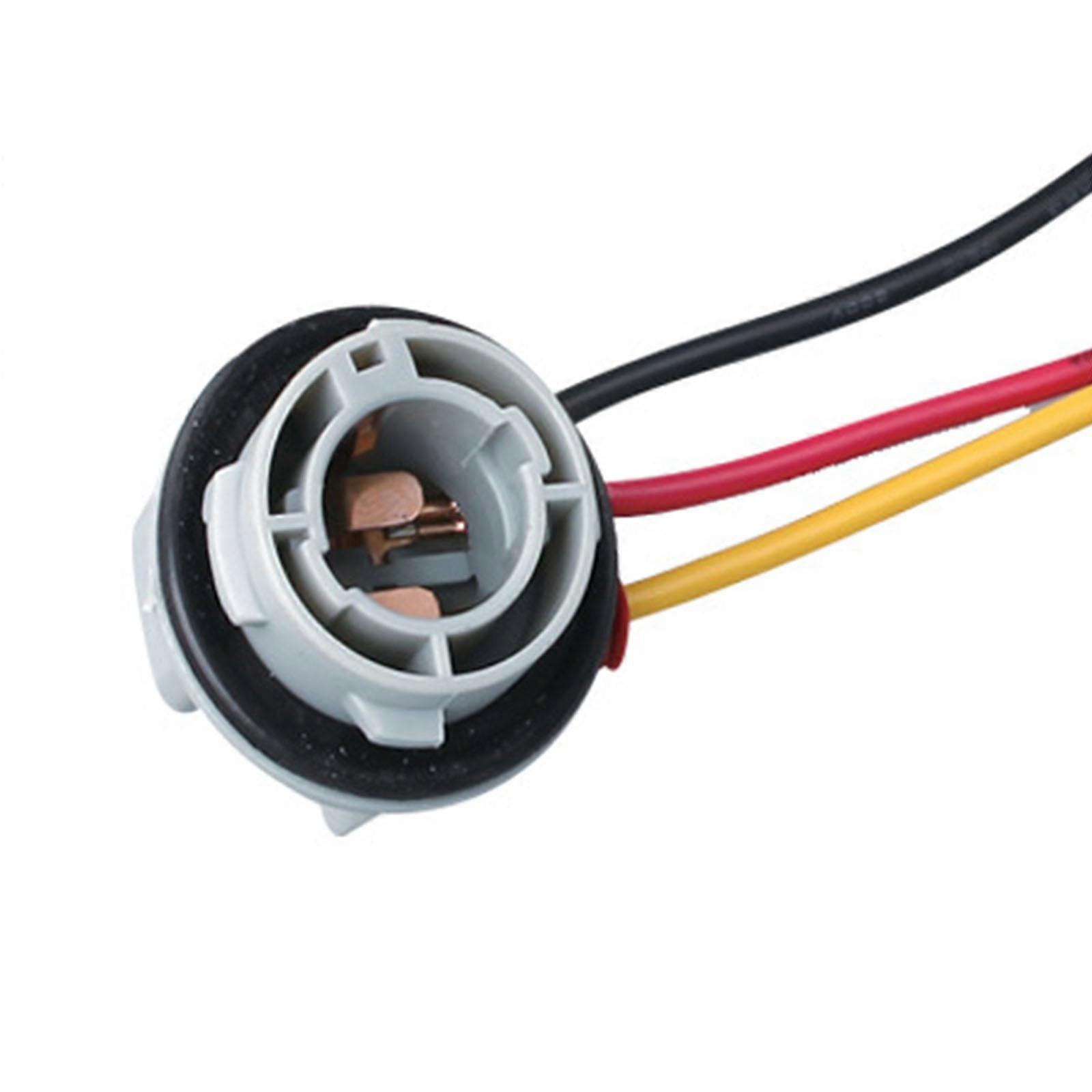 2Pcs 1157 BAY15D Bulb Socket Car LED Light Base Connector for Car Brake ...