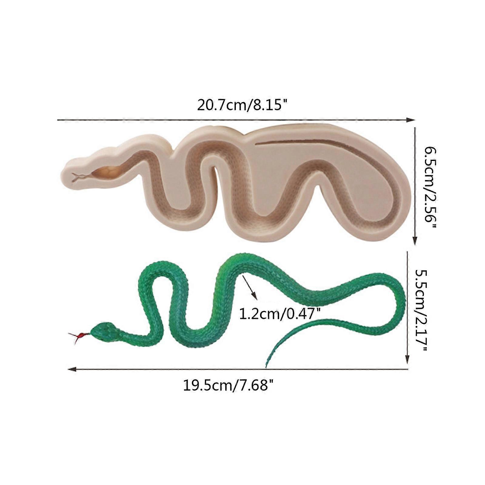 Silicone Chocolate Mold Snake Shape Chocolate Candy Moulds Baking ...