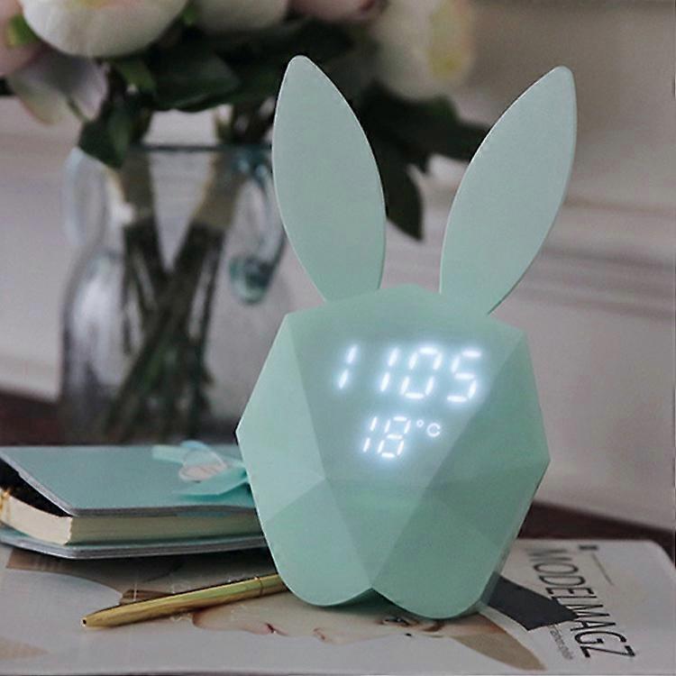 Rabbit Smart Cutie Clock Alarm Clock | Pastel Blue Sound and Motion ...