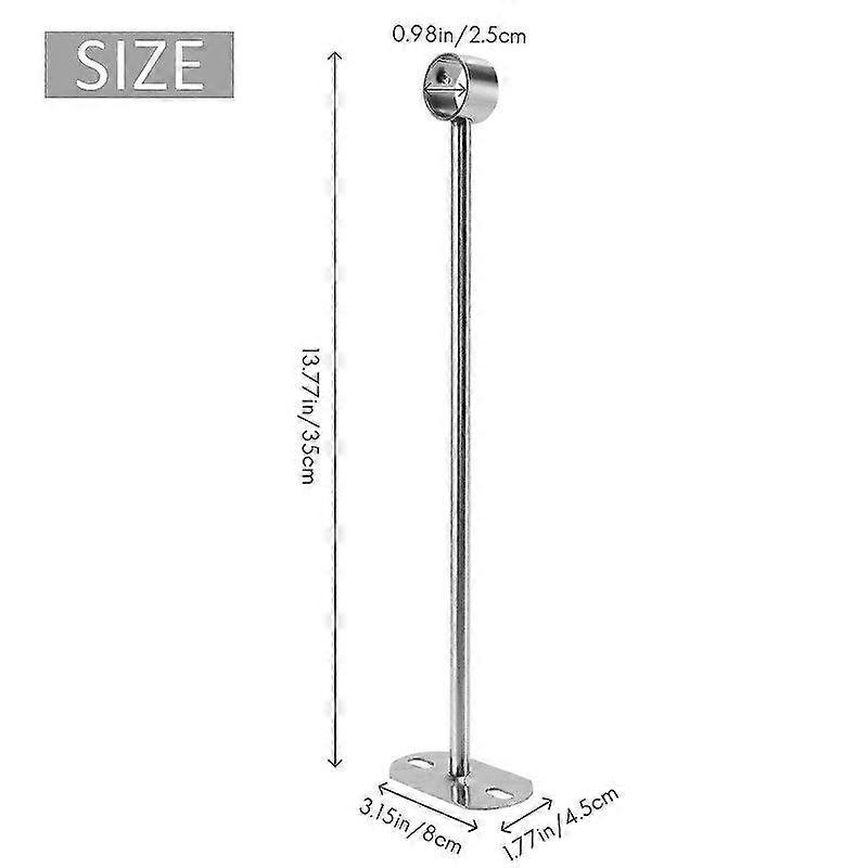 Ceiling-Mount Bracket, Wardrobe Pipe Bracket, 25mm Dia, Wardrobe Rod ...