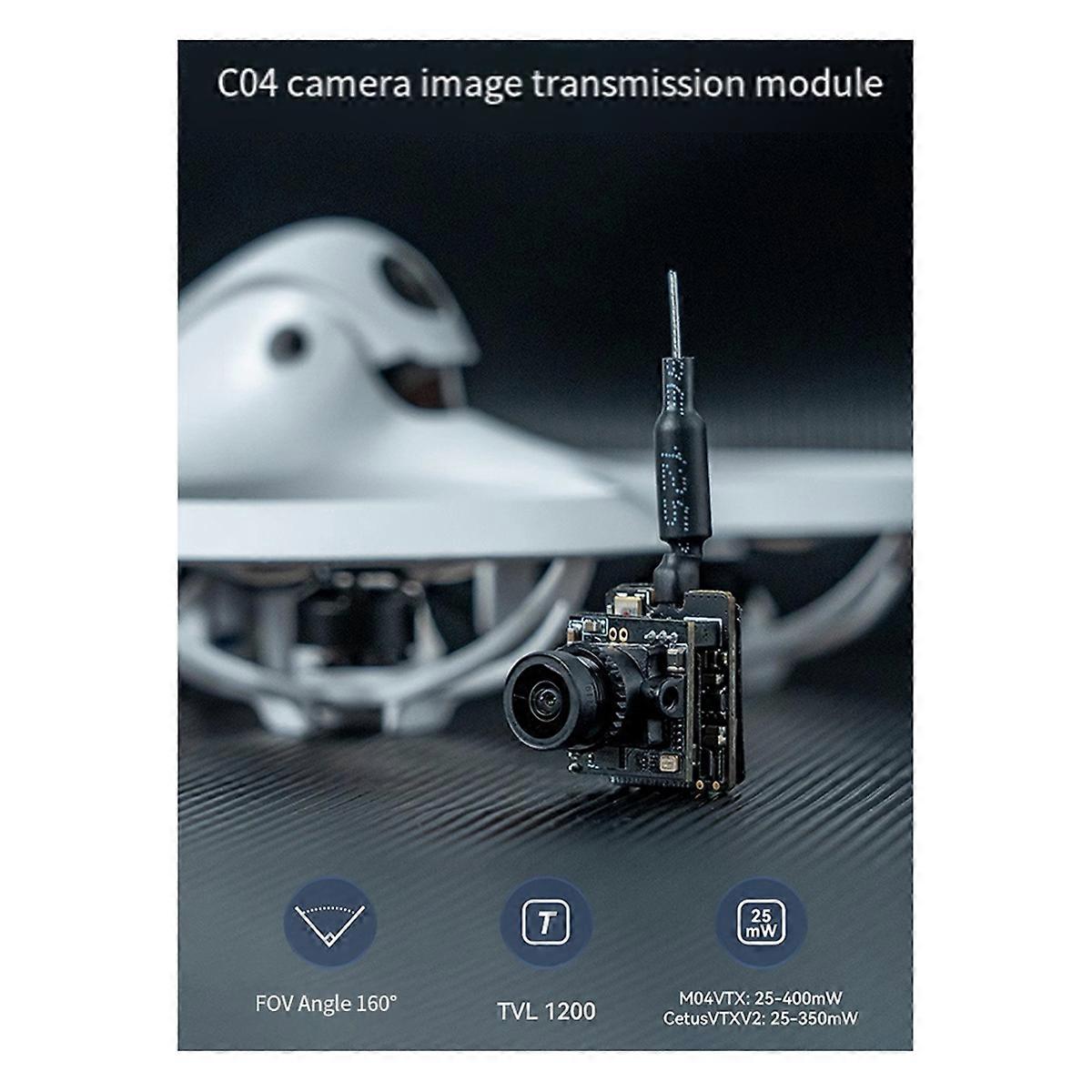 C04 VTX & Camera Cetus V2 1/3 Inch CMOS 1200TVL, FOV 160, for RC FPV ...