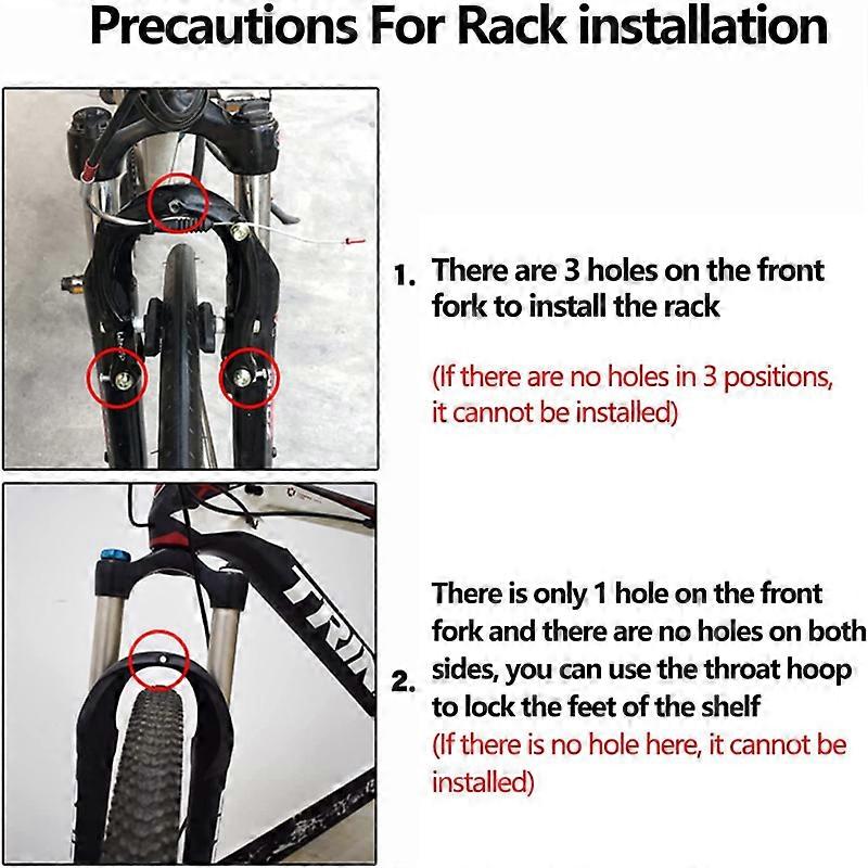 Bicycle Front Rack, Steel Luggage Touring Carrier Racks 15KG Capacity ...