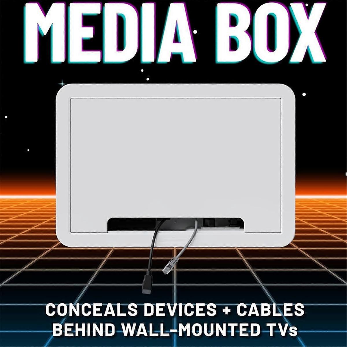 9 inch in-Wall TV Media Box -Recessed TV Outlet & Network Enclosure ...