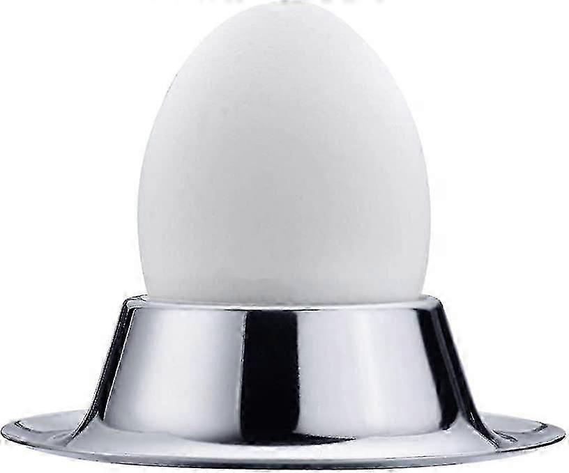 6-Piece Stackable Polished Stainless Steel Egg Cup Set | Fruugo UK