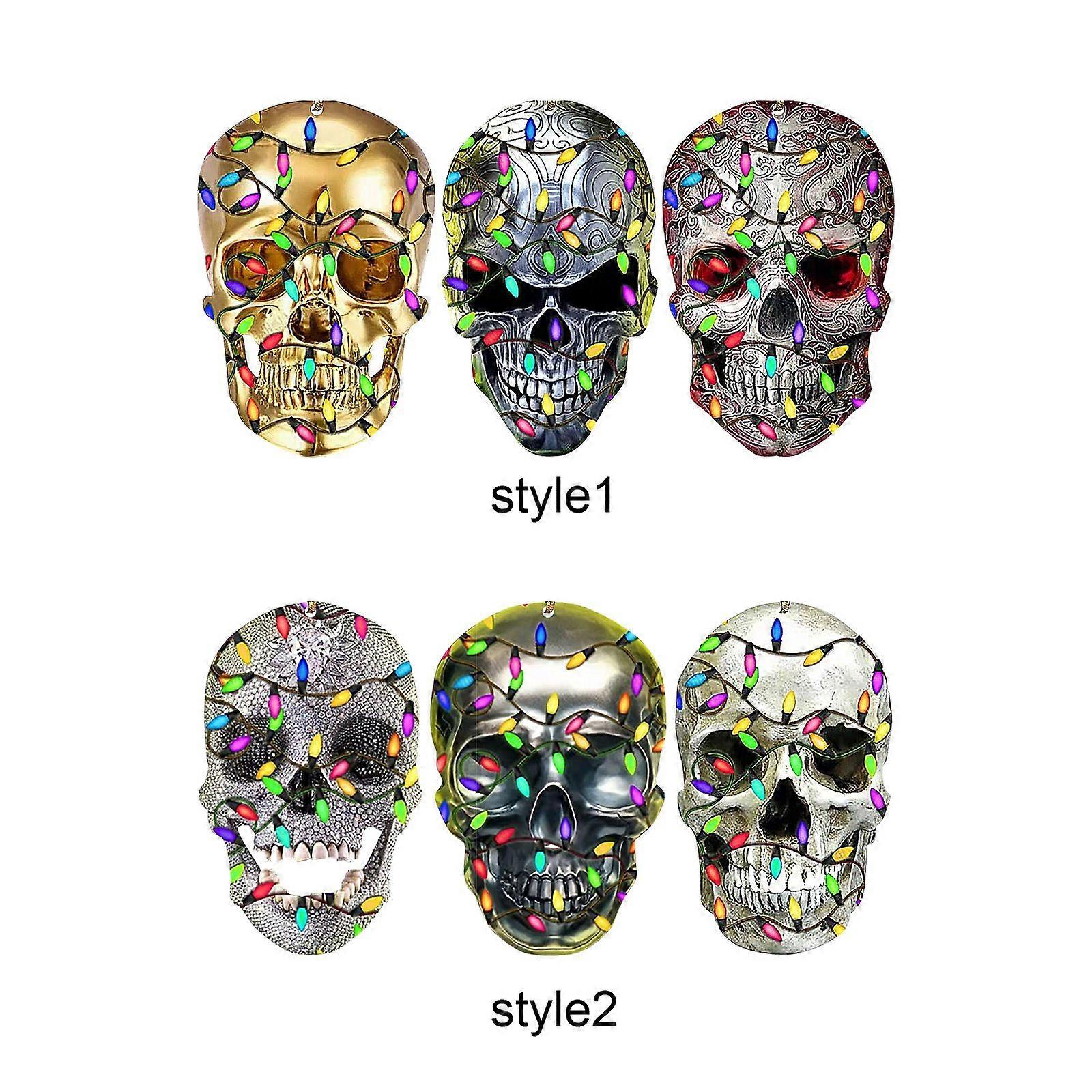 3pcs Unique Skull Horror Decoration PendantCrafts Collection Drop ...