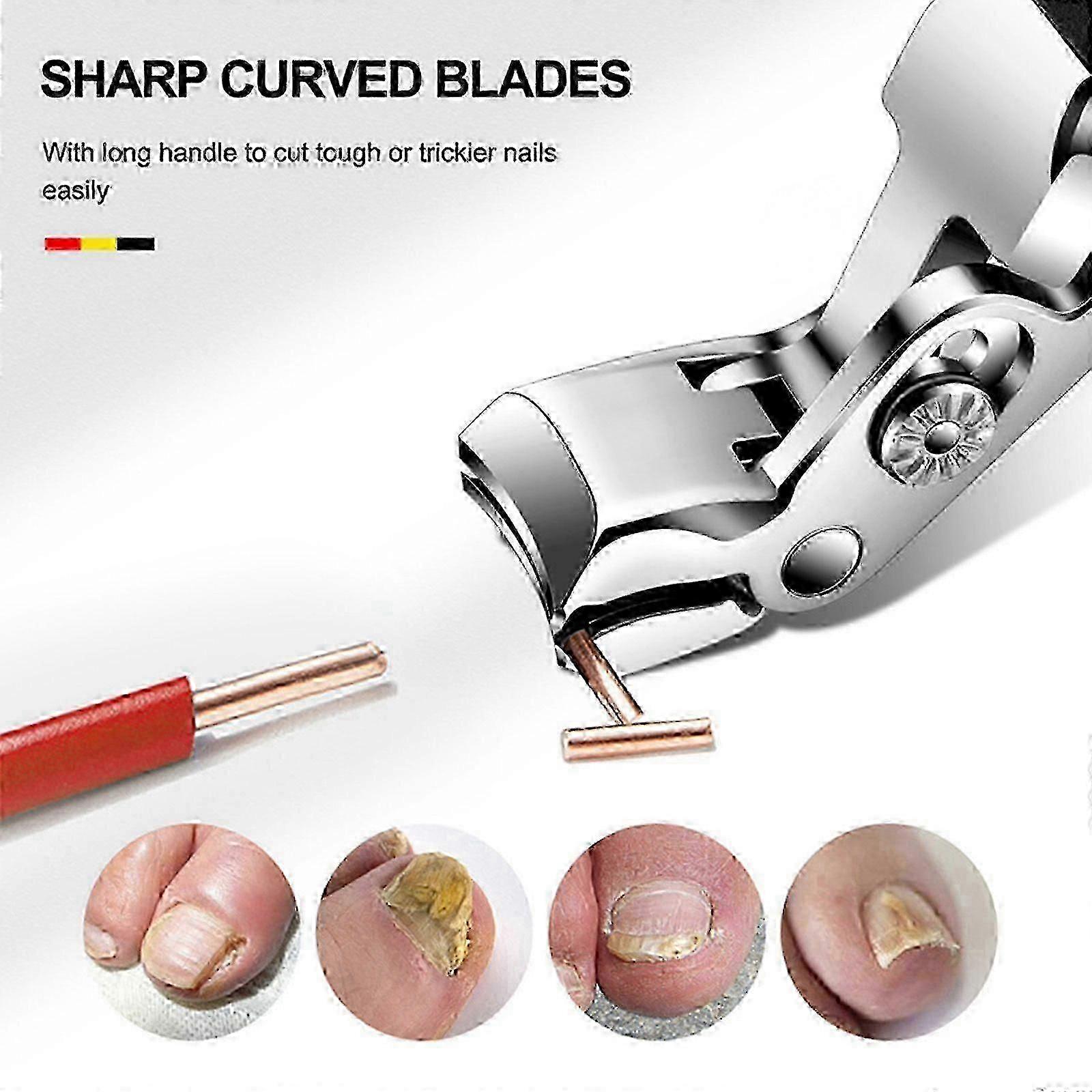 Clipmaster Pro Toenail Clippers Ergonomic Angled Toenail Clipper Fast ...