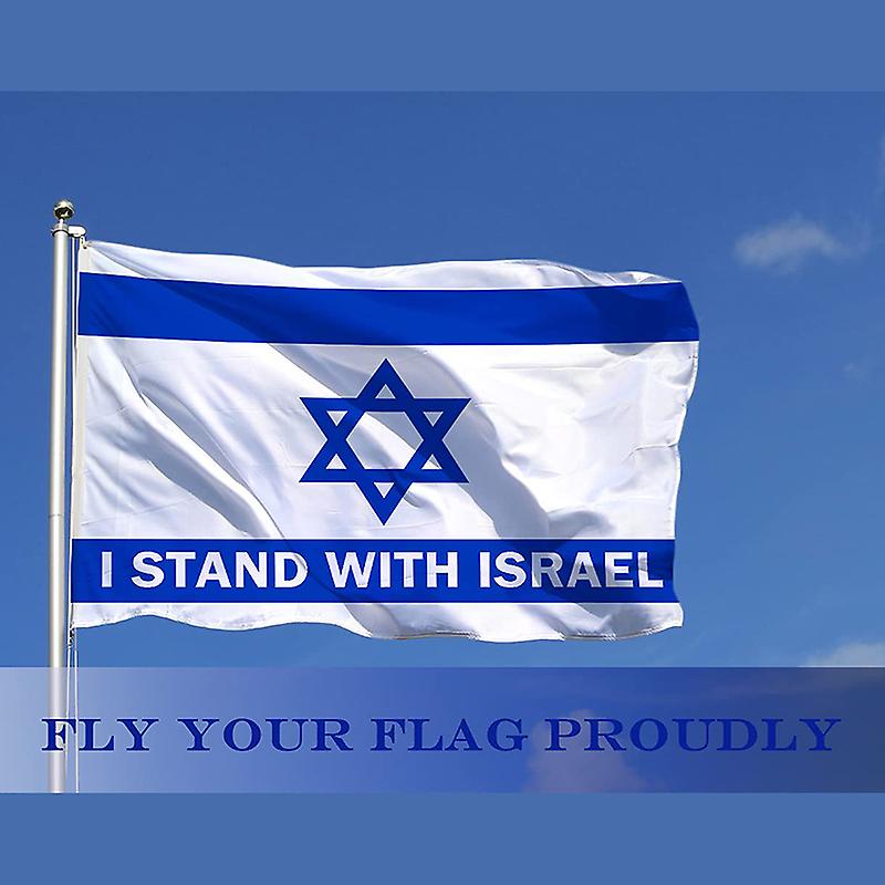 Large Israel Flag With Double Stitched Vivid Color Soft Uv Fade ...