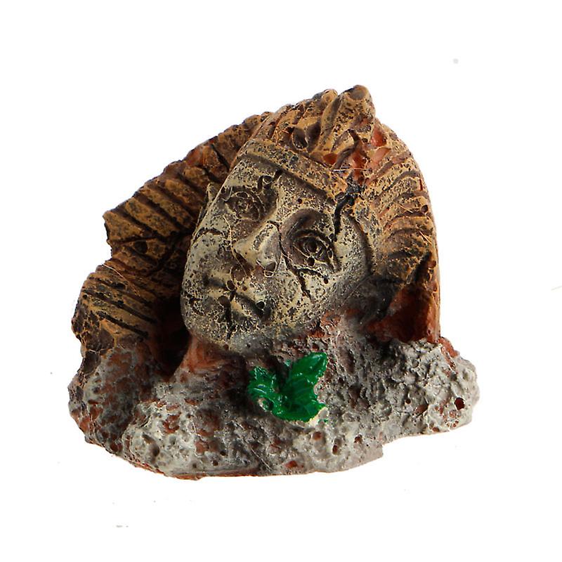 Artificial Resin Ancient Egyptian Pharaoh Sphinx Ruins Roman Style Face ...