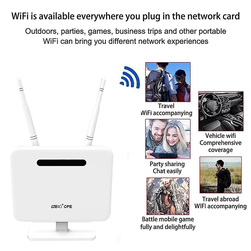 4g Lte Cpe A8-e Wifi Router 300mbps Home Wireless To Wired 4-port Wifi ...