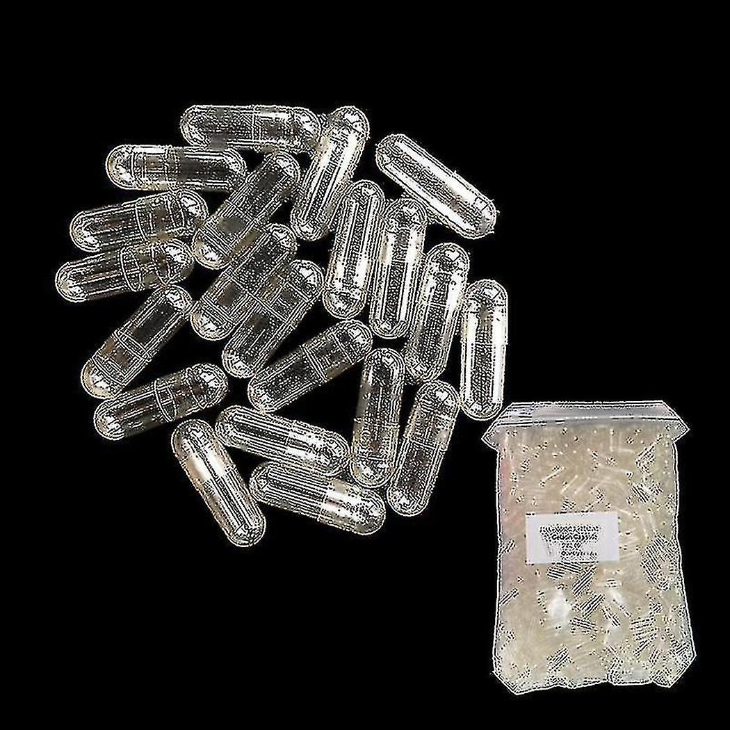 1000pcs Standard Size 00# 0# 1# Empty Capsules Gelatin Clear Capsules ...