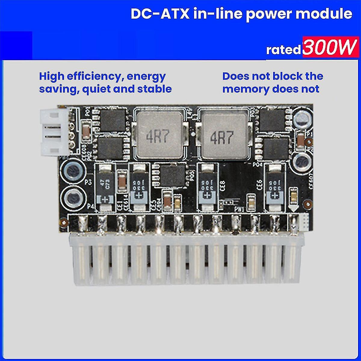 High Power 300w 12v Dc5.5x2.5mm Input Dc-atx Psu Pico Atx Switch Mining ...