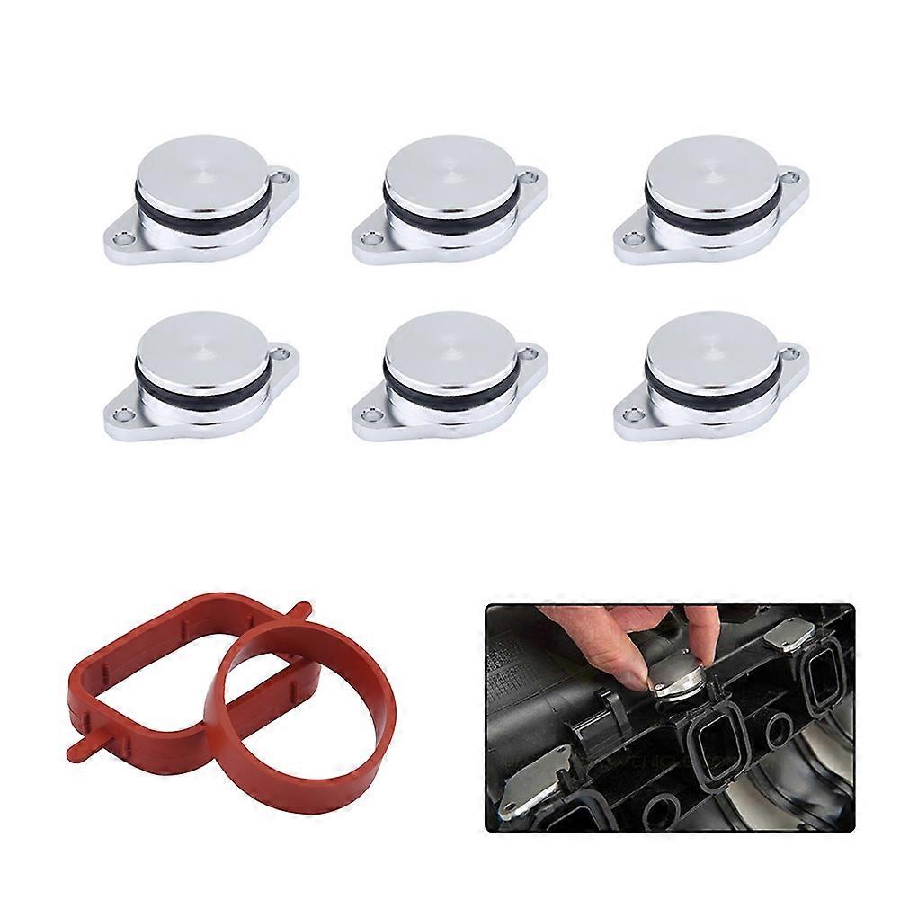 6x 33mm Diesel Swirl Flap Blanks Bungs Intake Packningar Kit för BMW ...