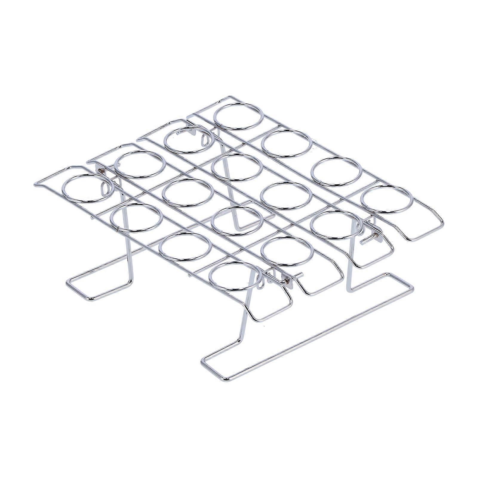 16-Hole Folding Baking Rack Ice Cream Rack Stand Cone Cupcake Holder ...