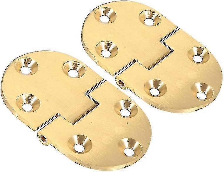 Foldable Flip Top Hinge, Solid Brushed Brass Folding Table Hinges With ...