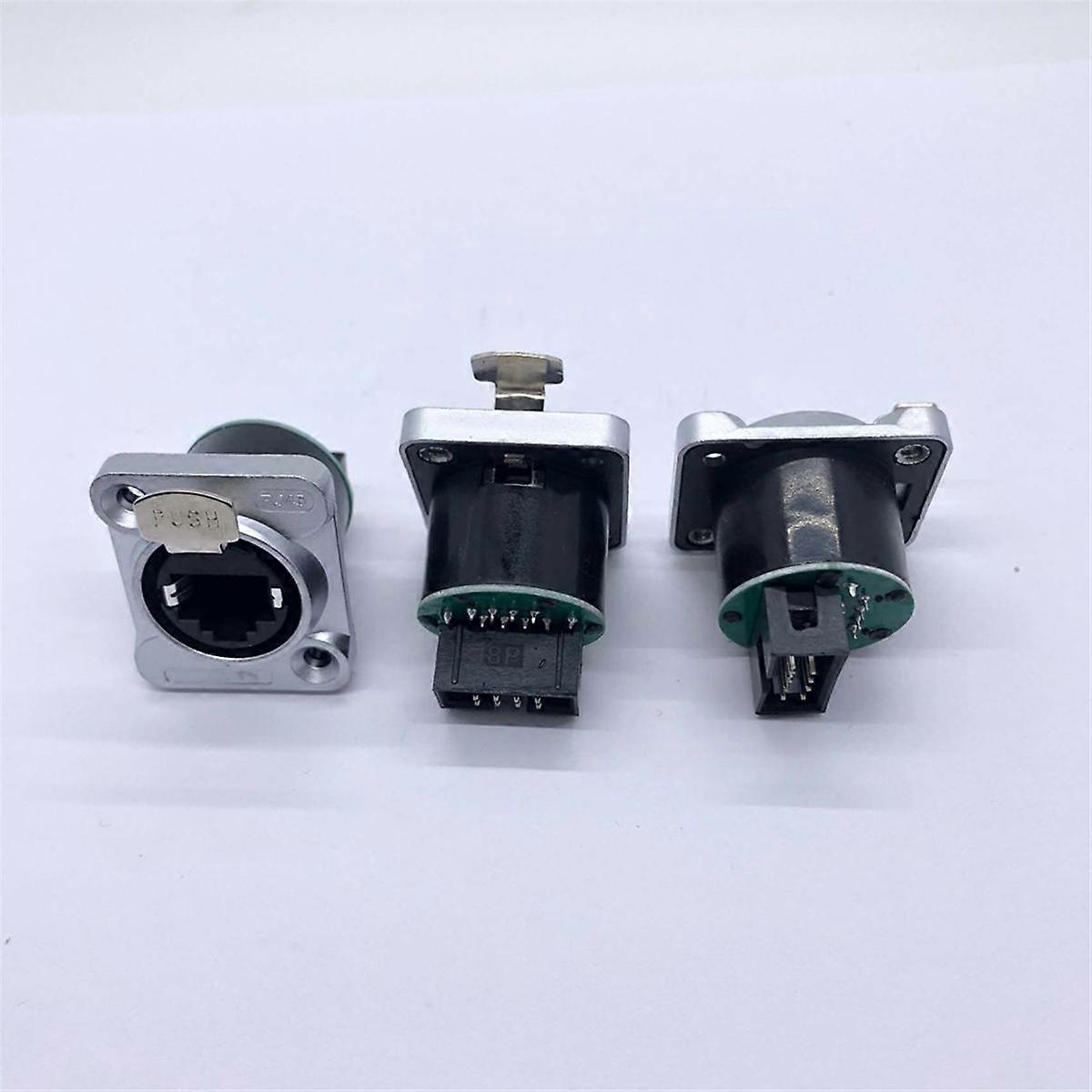 10PCS Ethernet Rj45 Chassis Socket NE8FDP Ethernet Pass Through ...