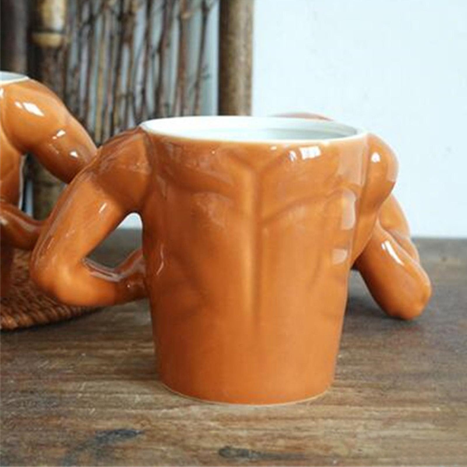 Muscle Cup Ceramic Mug Water Cup Coffee Cup Ceramic Cup Large Capacity ...