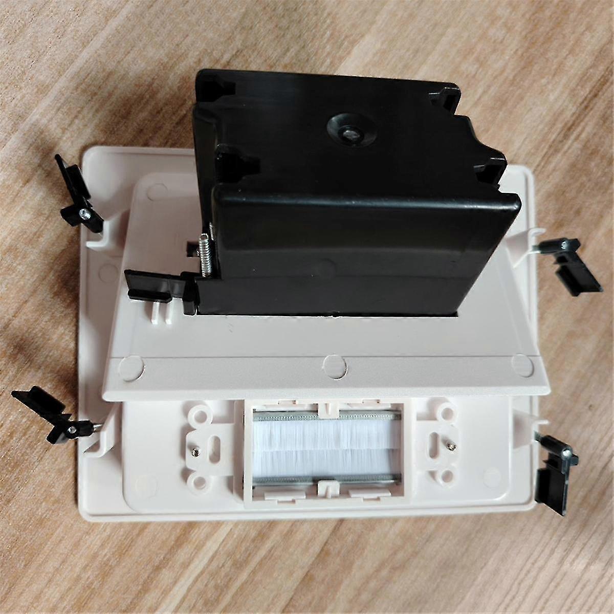 Recessed Outlet Box In Wall Cable Management Kit 15a 125v Hide Tv Power ...