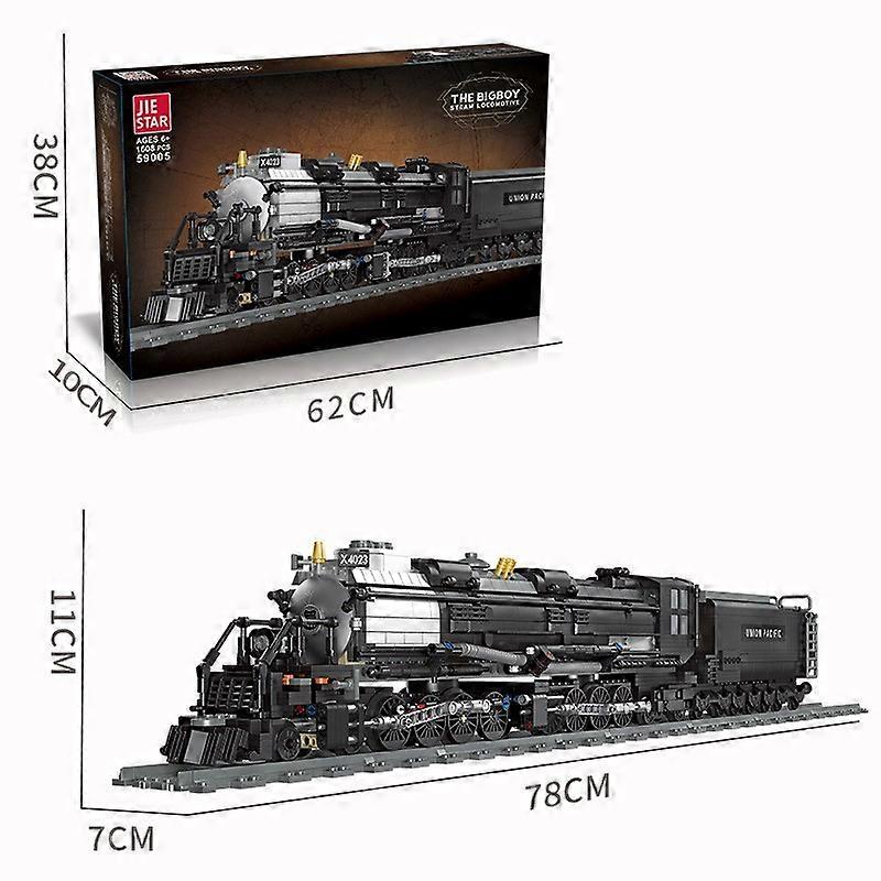 Creative Expert Ideas Bigboy Lecomotive Steam Train Moc Railway Express ...
