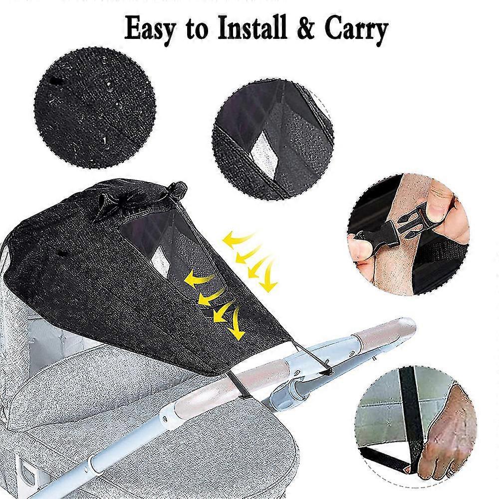 Stroller Sun Shade Stroller Sun Shade With Observation ,black | Fruugo UK