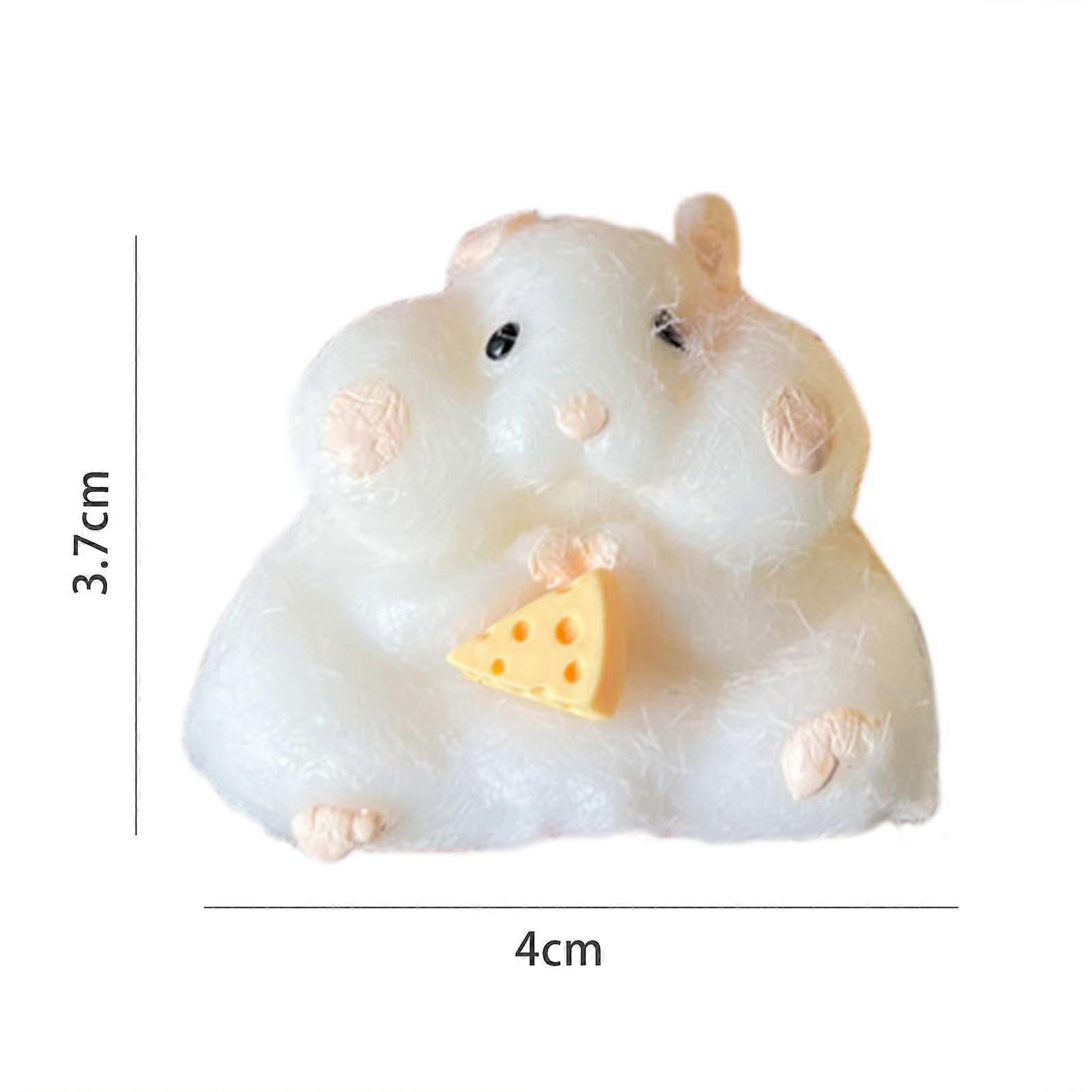 Cheese Hamster Pinch Toy Slow Rebound TPR Stress Relief Animal Squishes ...