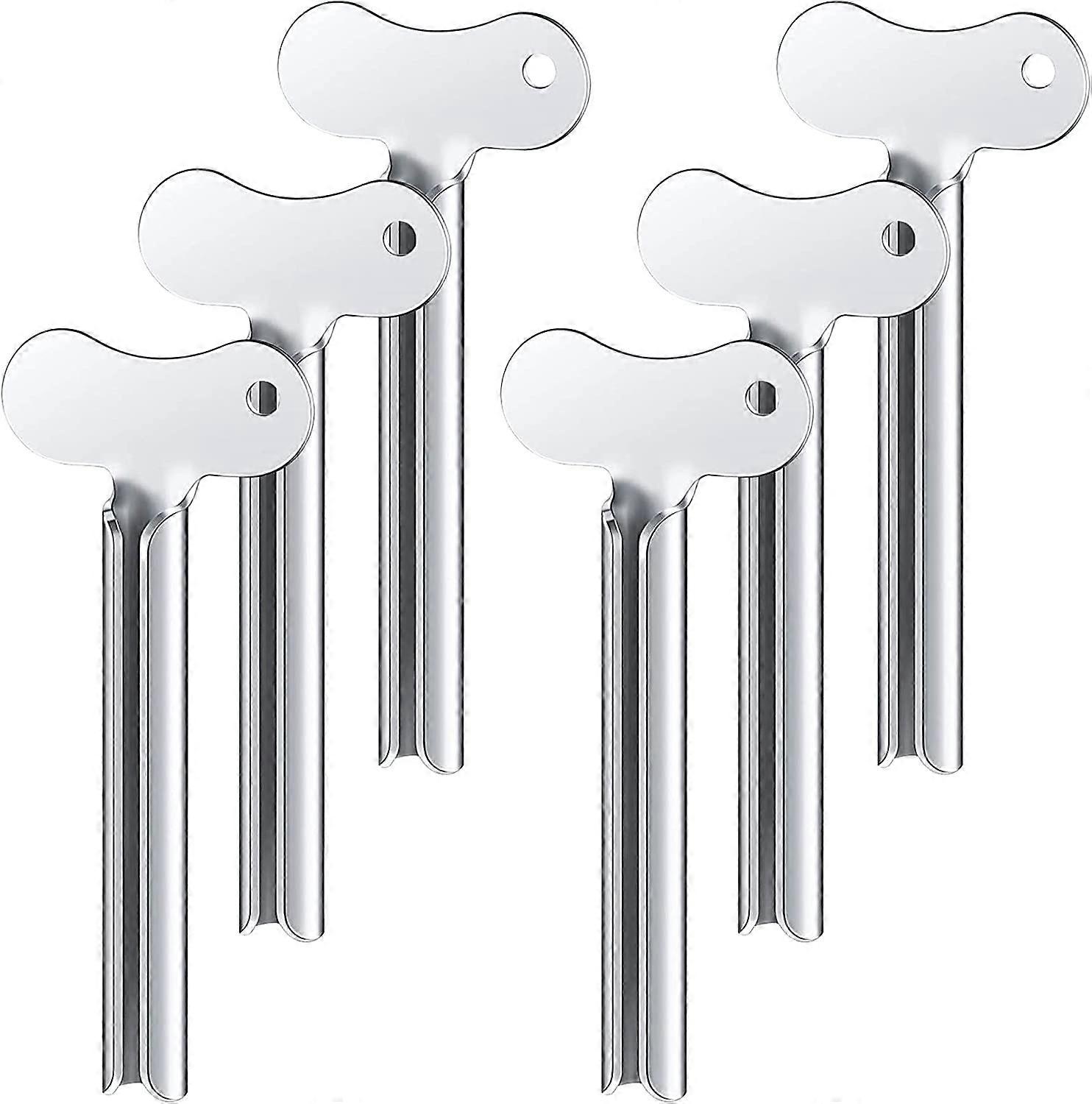 Toothpaste Squeezer, 6 Pack Metal Tube Squeezer Key Stainless Steel ...