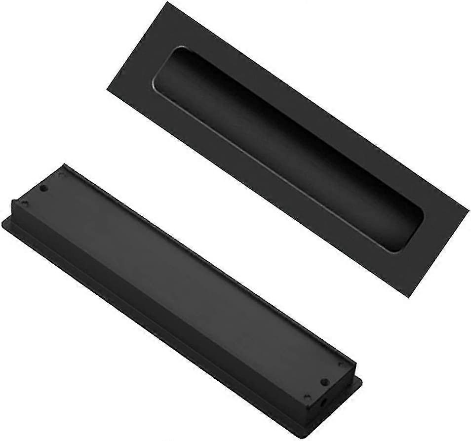 2 Pieces Black Sliding Door Handle Furniture Handle Invisible Door ...
