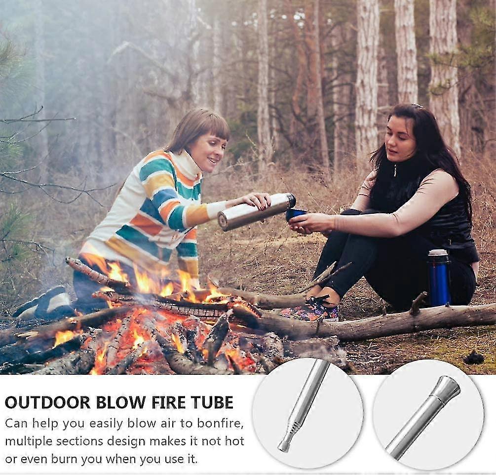 Fireplace Bellows,foldable Outdoor Blowing Fire Tube 6 Sections ...