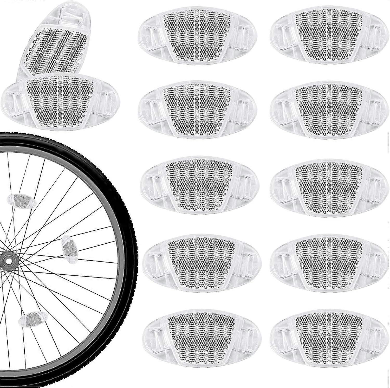 Bike Spoke Reflectors, 12 Pieces Bike ReflectorWhite, Road Bike ...