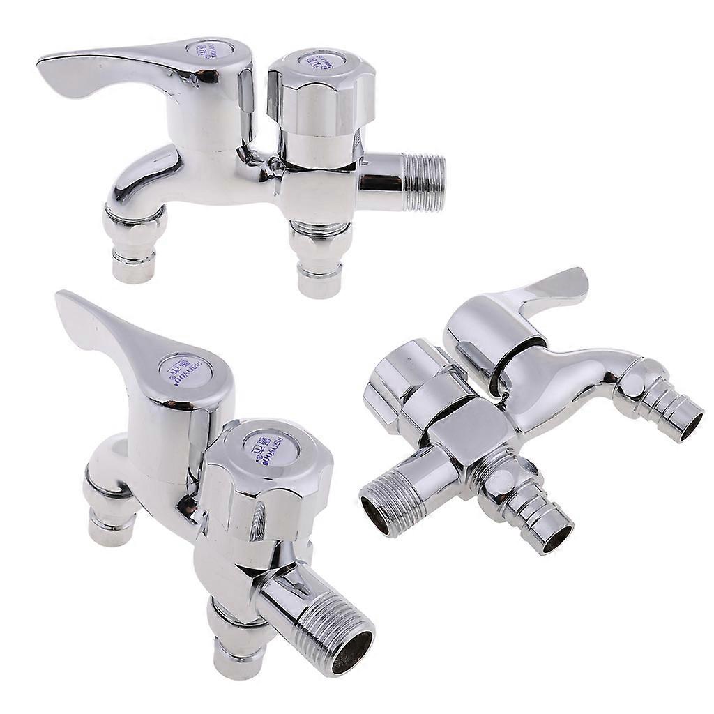 Multifunctional Washing Machine Faucet Double Outlet Dual Connector ...