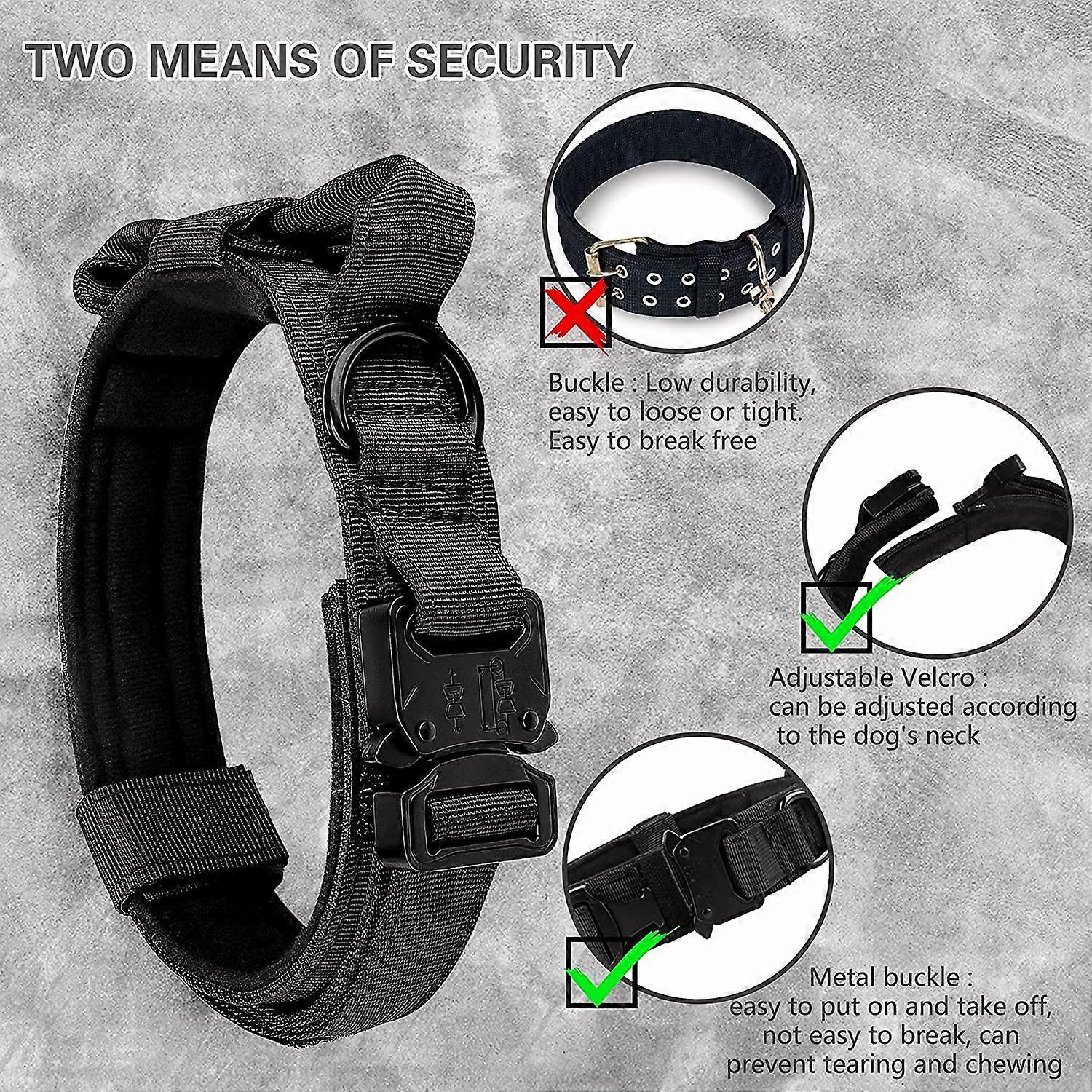 Tactical Dog Collar - UBIUO Military Dog Collar with Mama Says I m ...