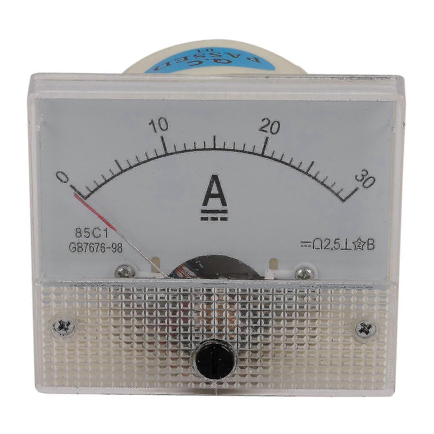 85c1-a Dc Analog Ampere Meter Panel Meter Gauge 30a Amp Gauge Current ...