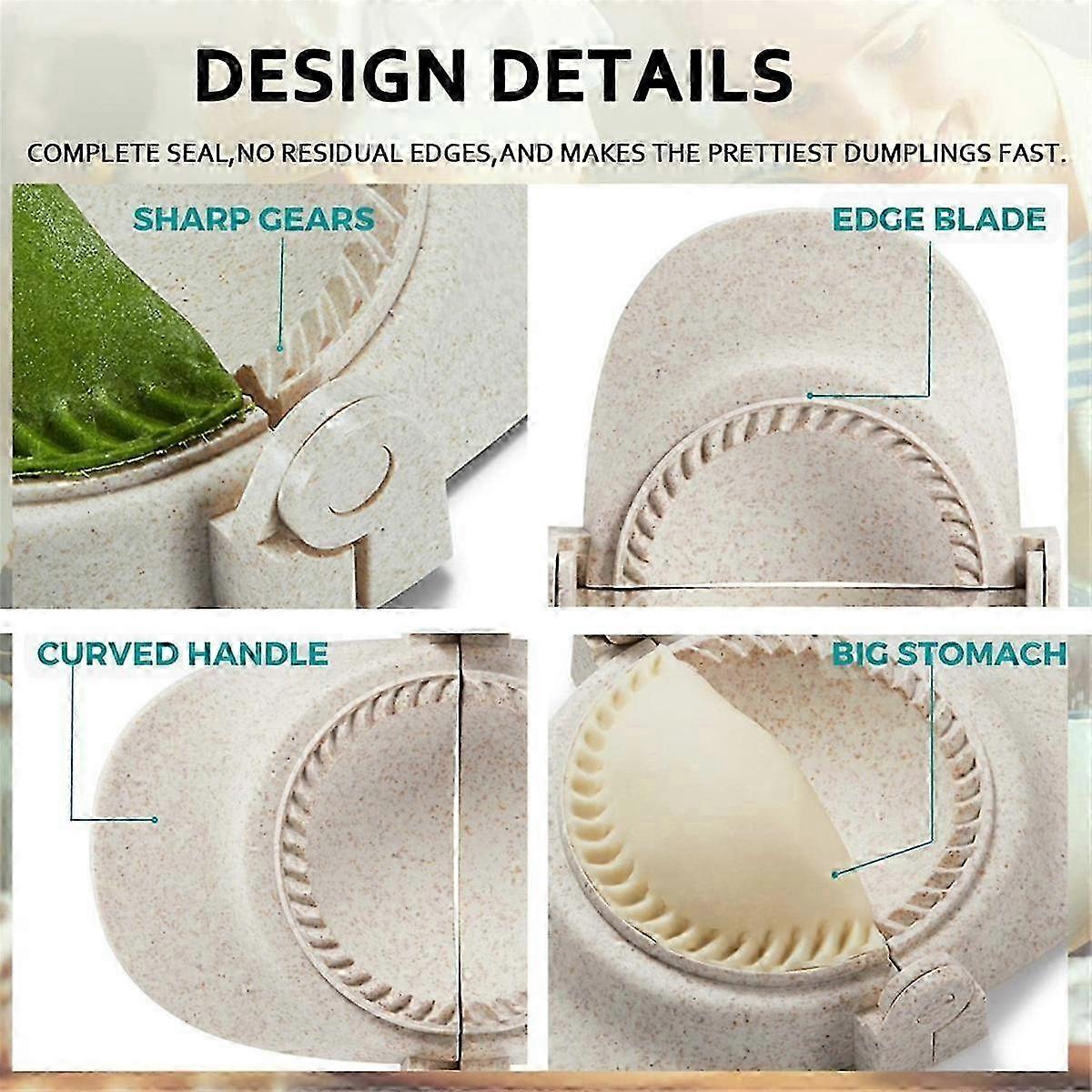 Empanada Maker Press, 6 Inch Extra Large Dumpling Maker Set with Dough ...