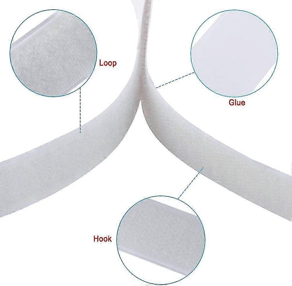 Sunrain Velcro Tape Self-adhesive 25m Extra Strong, Double-sided ...