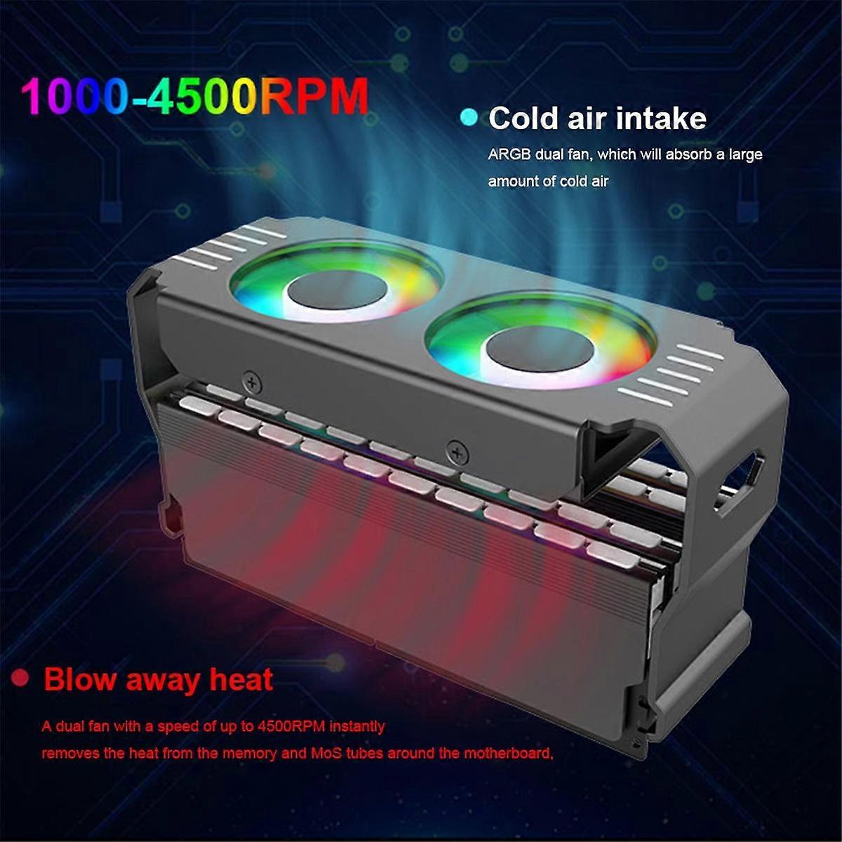 PC Case RAM Memory Module ARGB Cooler DDR3 to DDR5 5V 3Pin PWM 4Pin ...