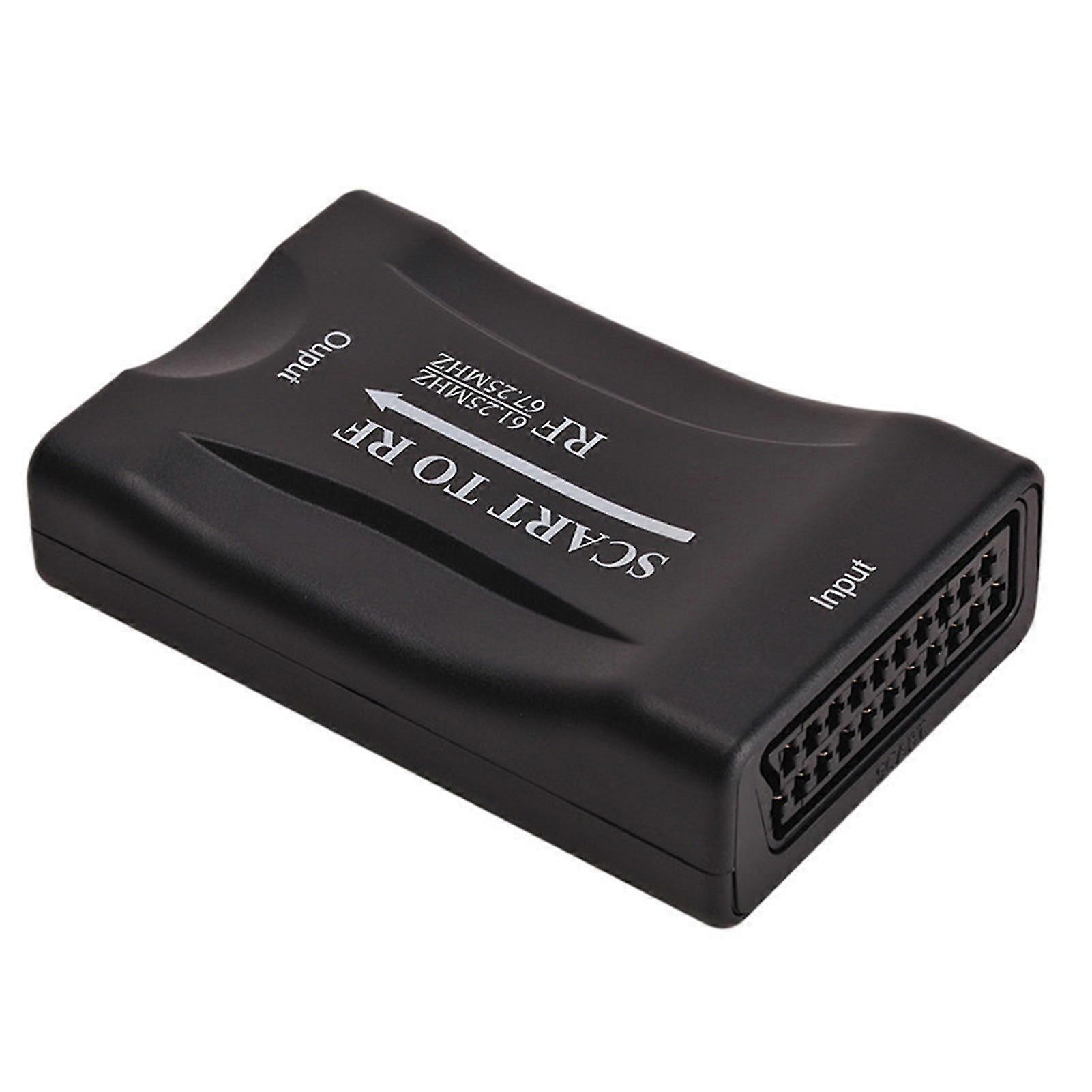Mini 67.25mhz Scart To Rf High Frequency Output Video Signal Converter ...