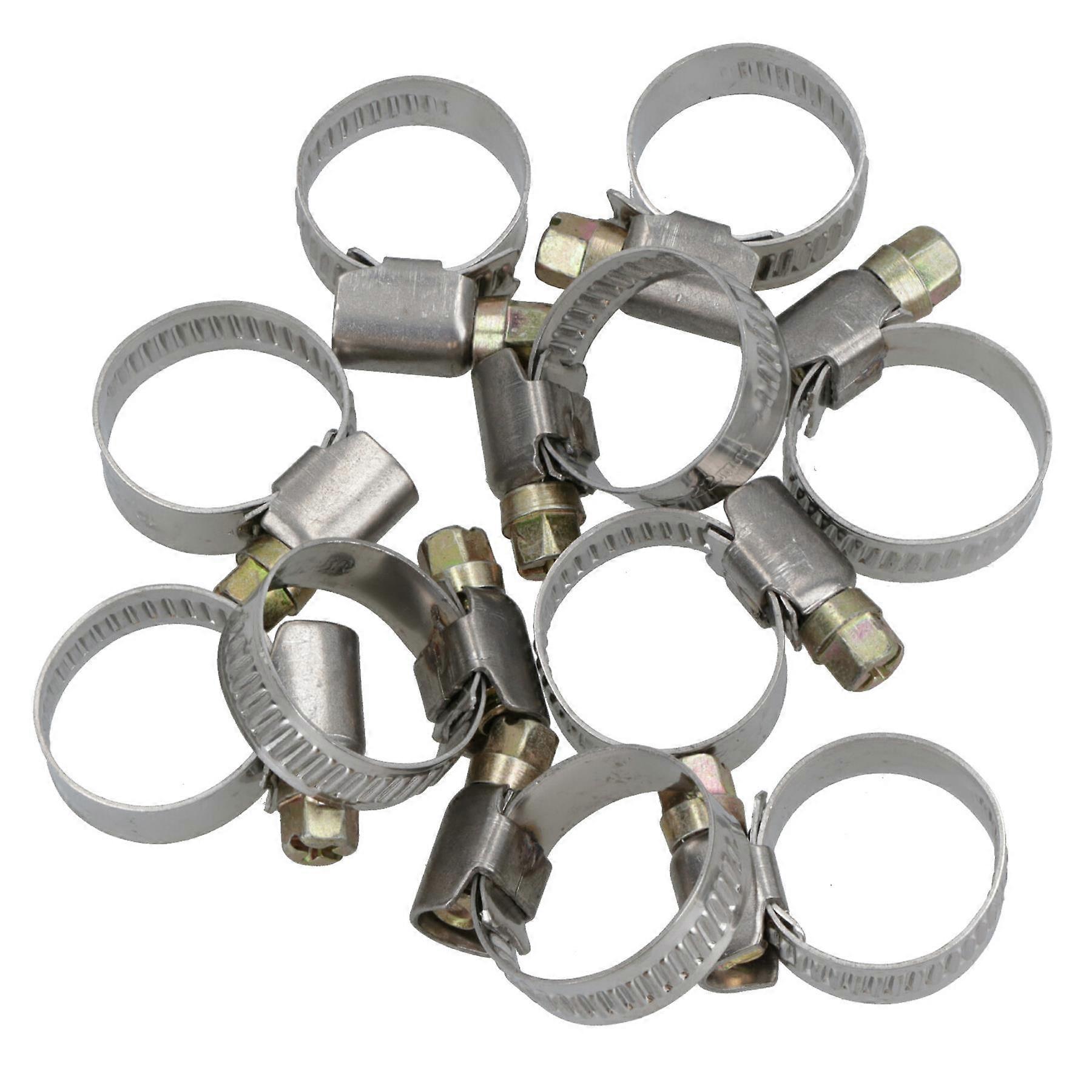 Jubilee Hose Pipe Clamps Clips Air Water Fuel Gas 50pc Stainless Steel ...