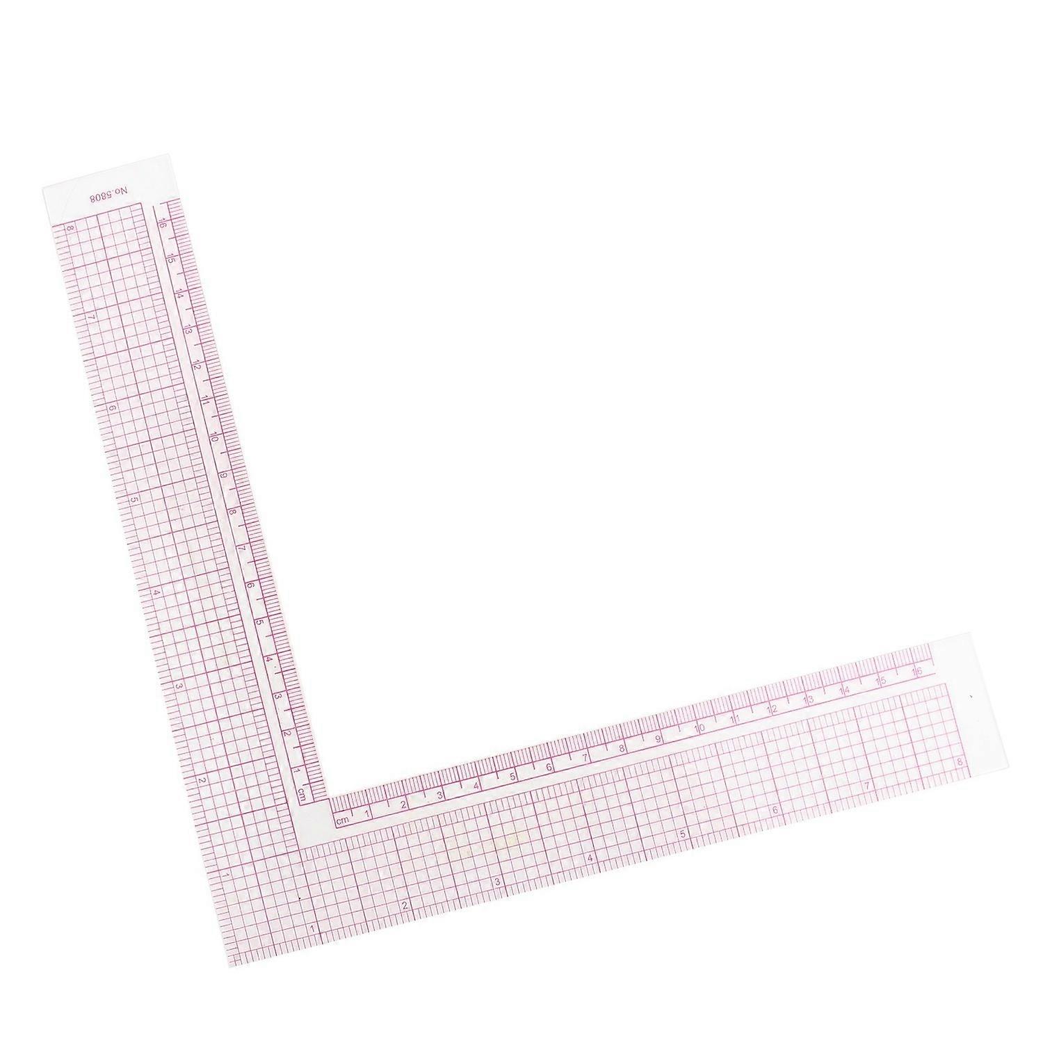 Plastic L Square Shape Sewing Measuring Measure Ruler Professional ...