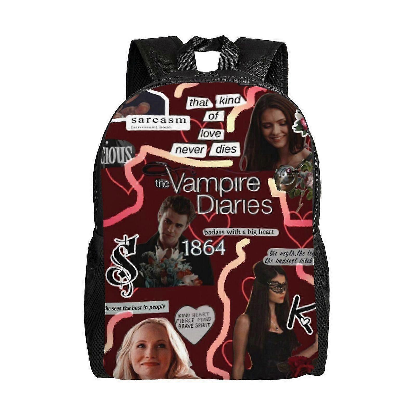 c468 The Vampire Diaries School Backpack Kids Bookbag Large For School ...