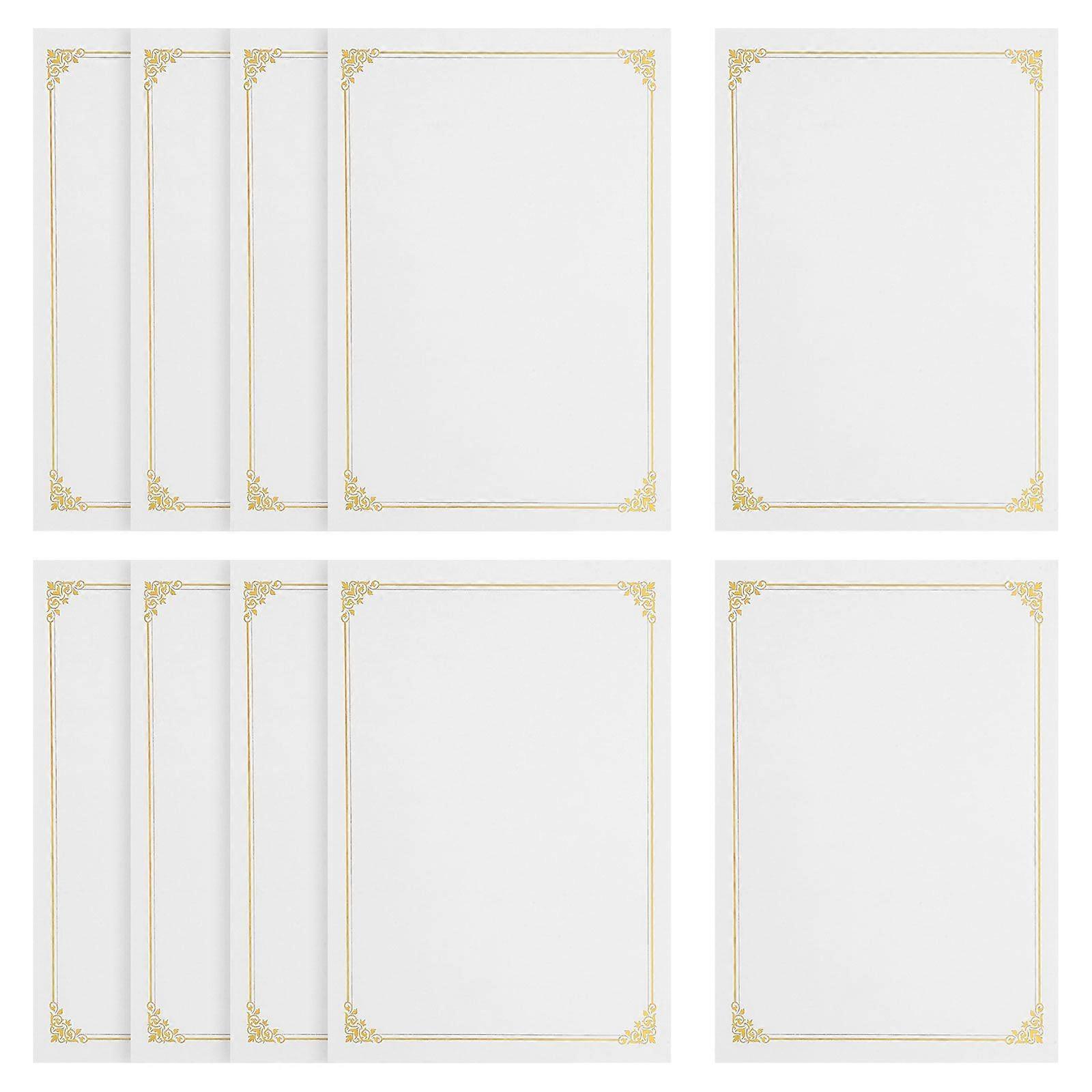 10pcs Blank Certificate Paper A4 Certificate Paper Diploma Certificate ...