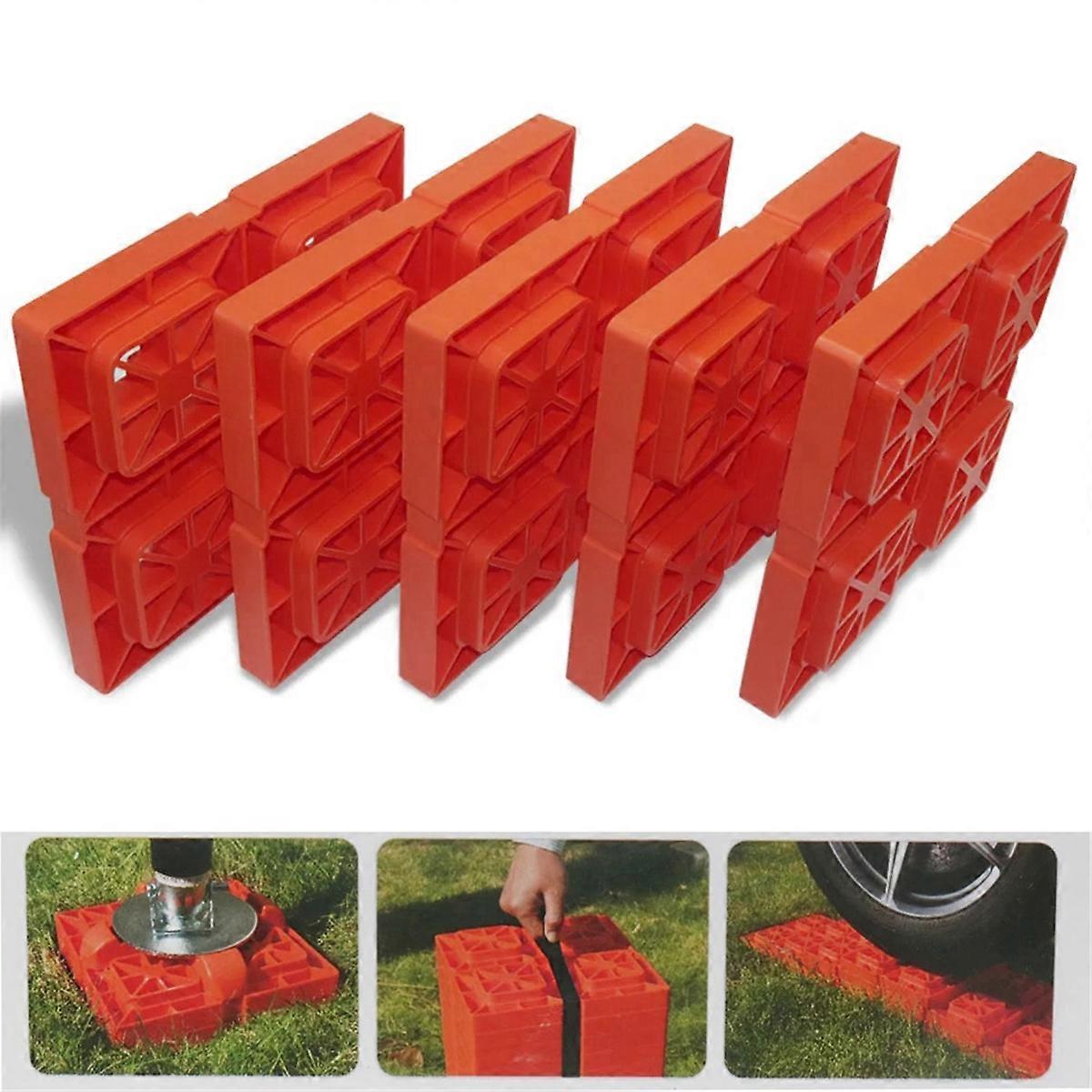 Leveling Pad Heavy Duty RV Leveling Blocks Interlocking Leveling Pads ...