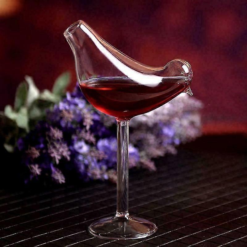 Bird Shaped Glass Wine Cup Whiskey Glasses Drinking Clear Cocktail ...
