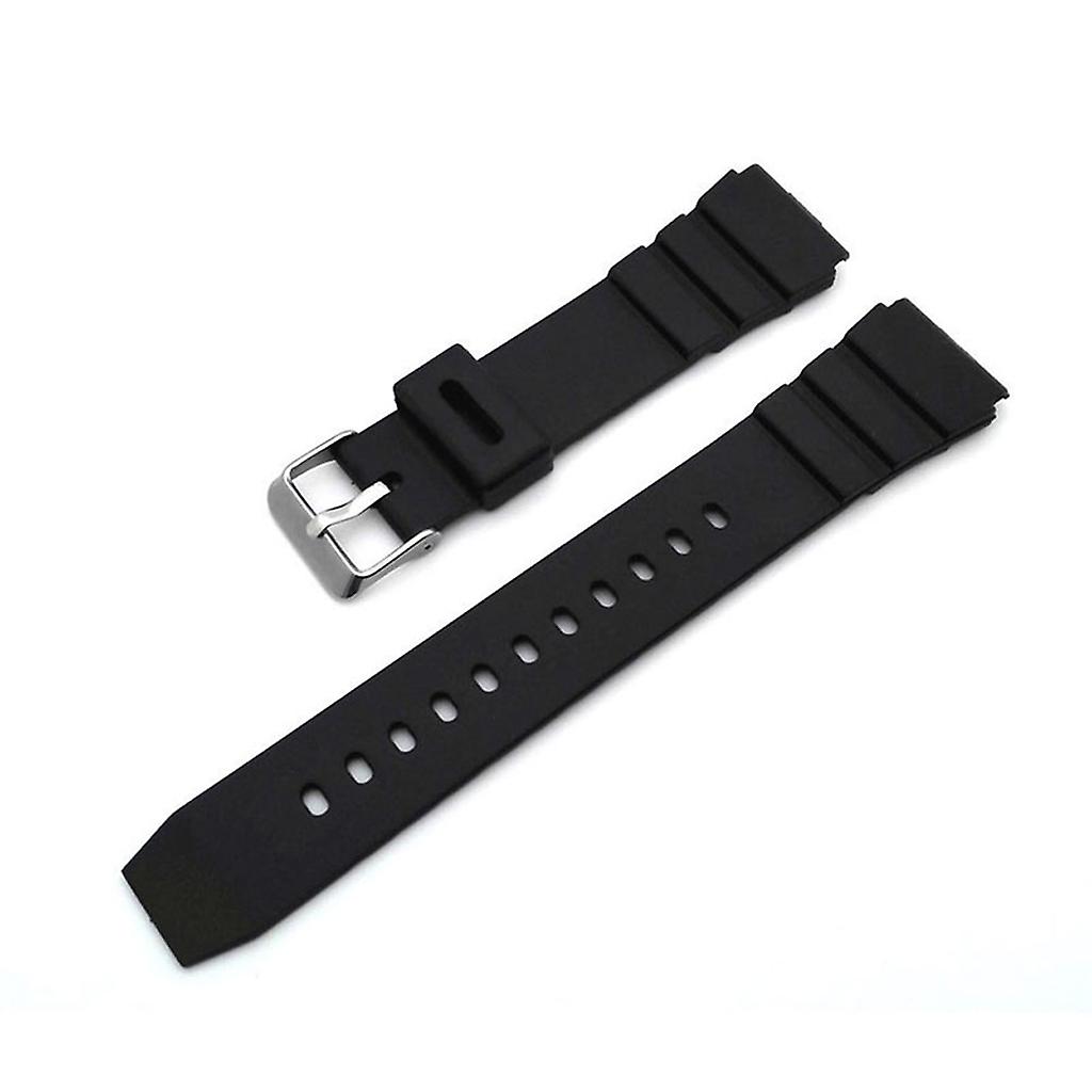 Silicone Rubber Watch Strap Band Deployment Buckle Diver Waterproof ...