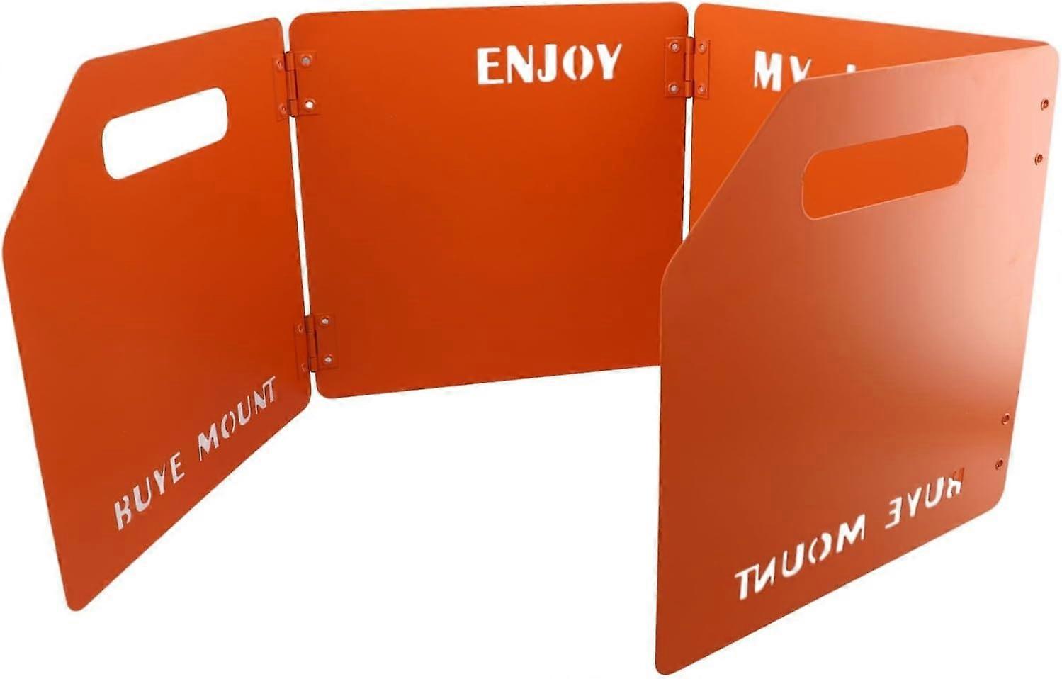 Camping Stove Windshield, Compact Aluminum, Orange, Wind Protection For ...