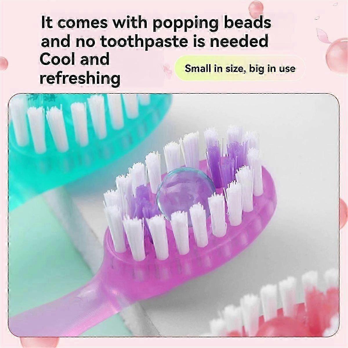 52 Pack Mini Disposable Toothbrushes 5-in-1 Portable Pre-Pasted Travel ...
