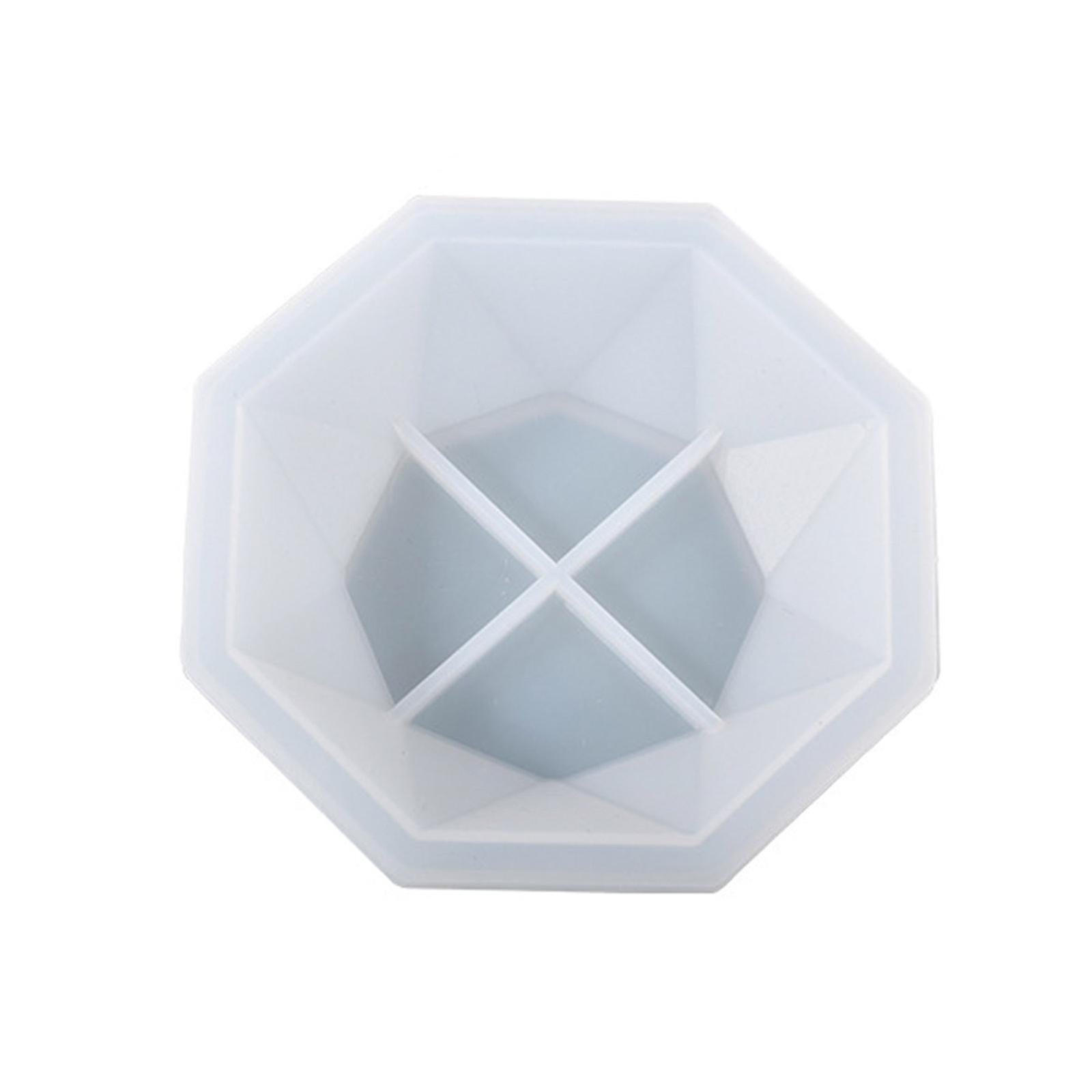 Diy Octagonal Cut Surface Small Plate Storage Box Storage Tray Silicone ...