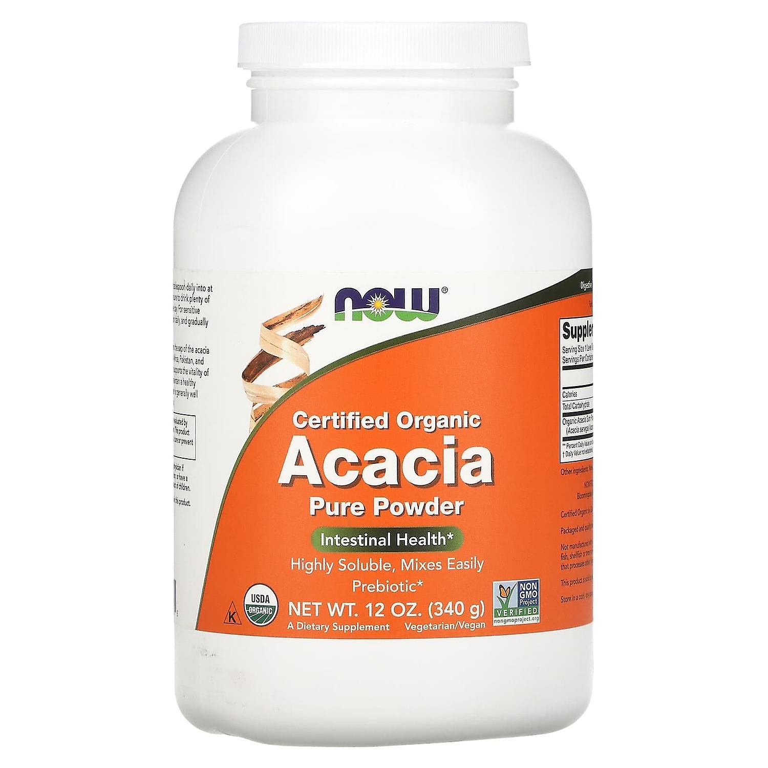NOW Foods, Organic Acacia Pure Powder, 12 oz (340 g) | Fruugo NZ